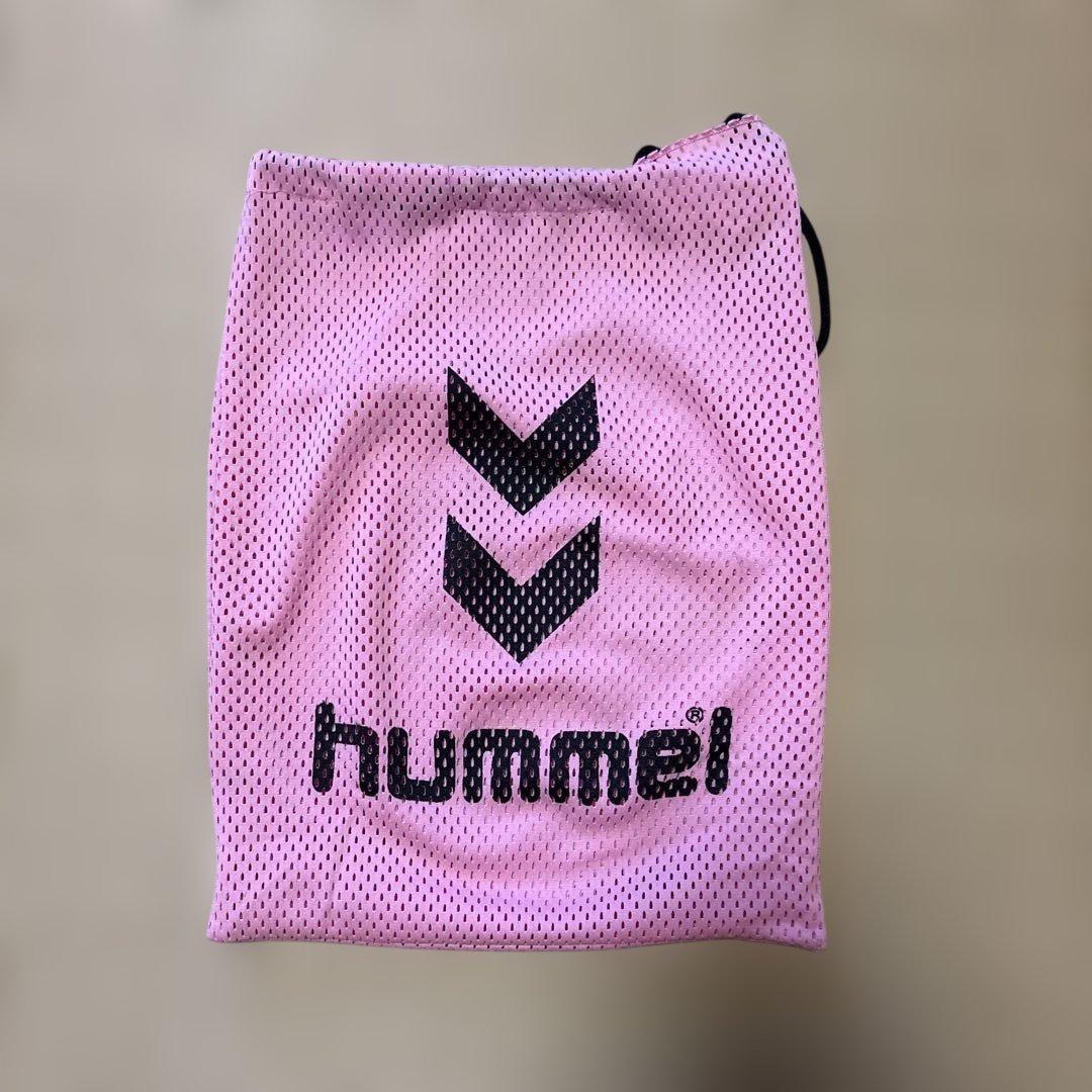 hummel 厚手メッシュビブス ピンク 番号2-11 大人用