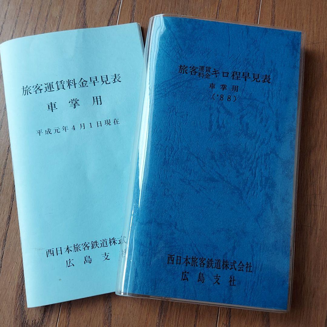 旅客キロ程早見表と運賃料金早見表