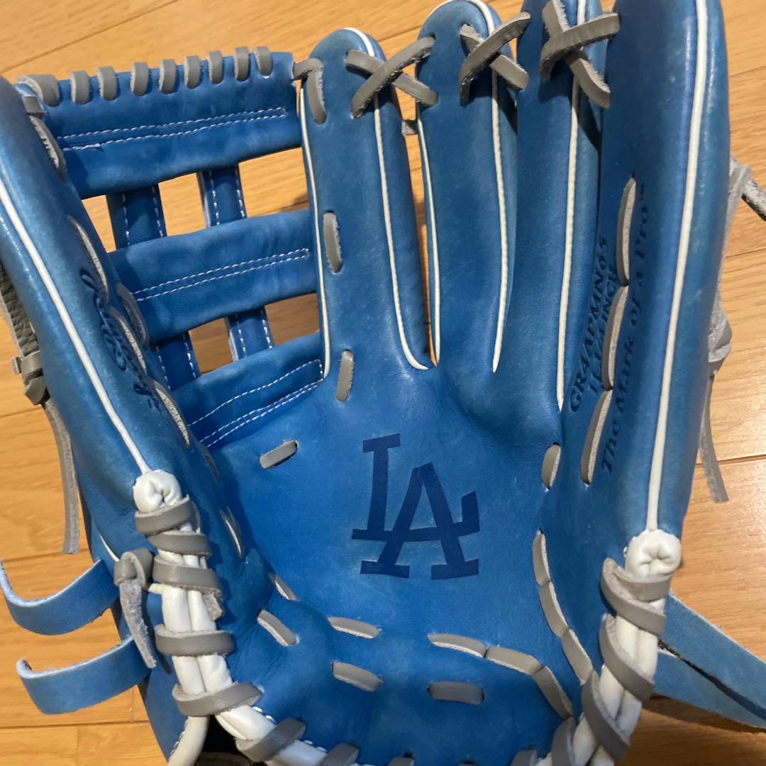 Rawlings LA Dodgers 軟式グローブ 青