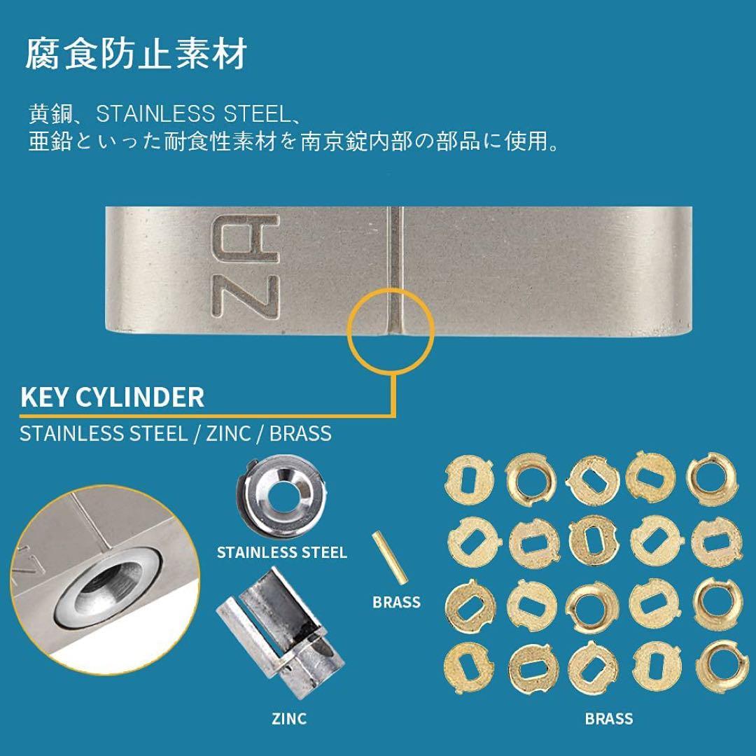 □南京錠 J45S keyed Alike Padlocks 4個セット