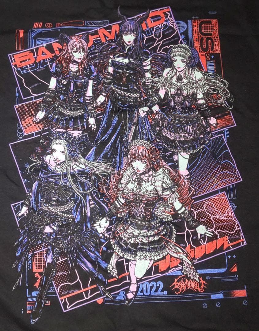 BAND-MAID US TOUR 2022 Tシャツ バンドメイドツアーT M