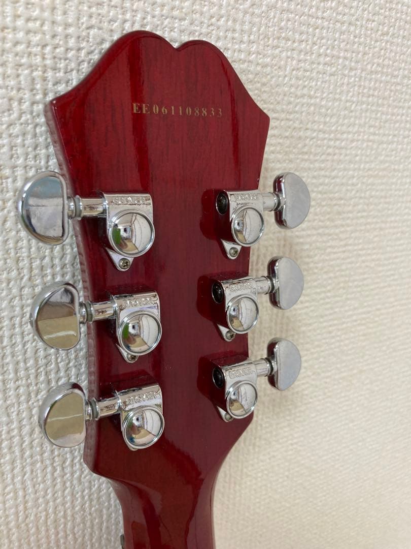 Epiphone DOT CHセミアコースティックギター レッド