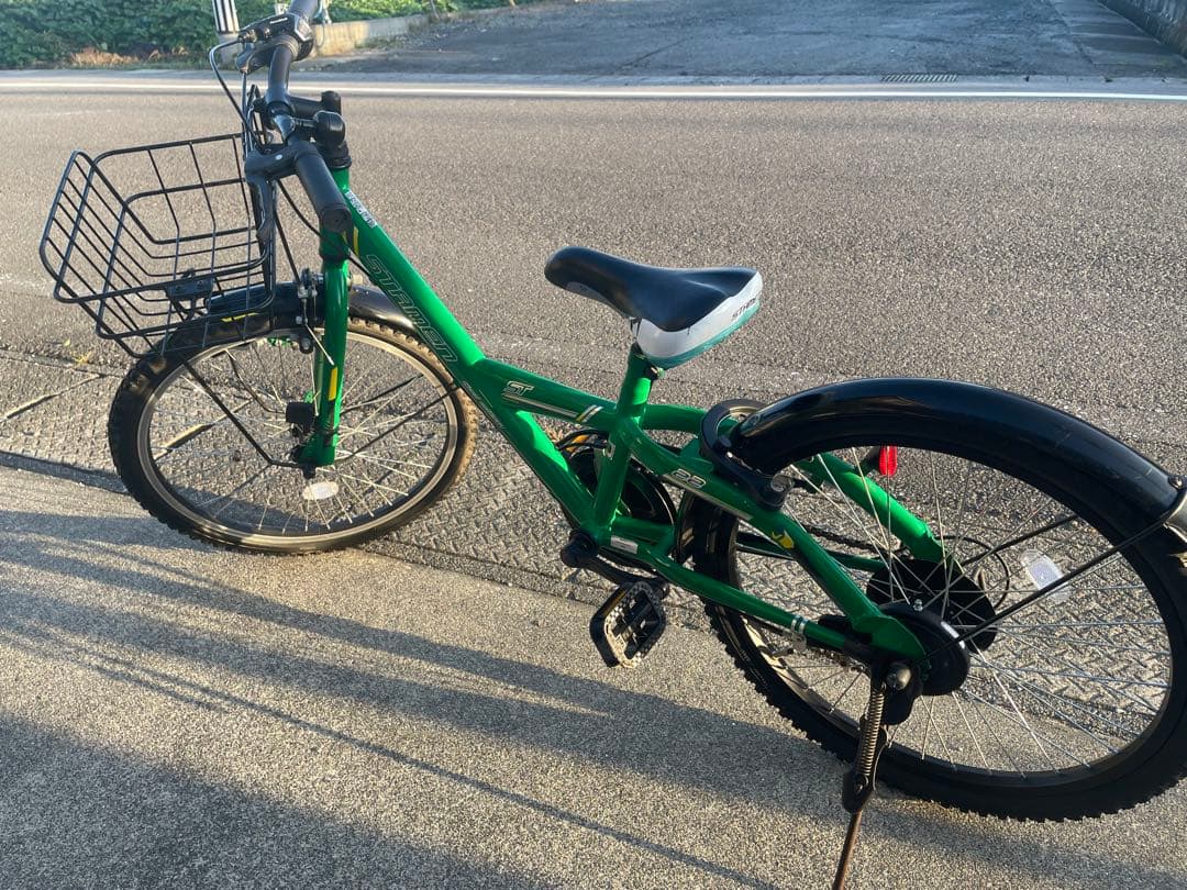 ジュニアスポーツ用グリーン自転車　ステイメン　岐阜県西濃直接渡しのみ