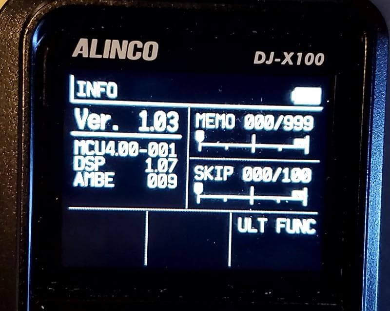 DJ-X100　アルインコ（Ver4　拡張２改造済み）