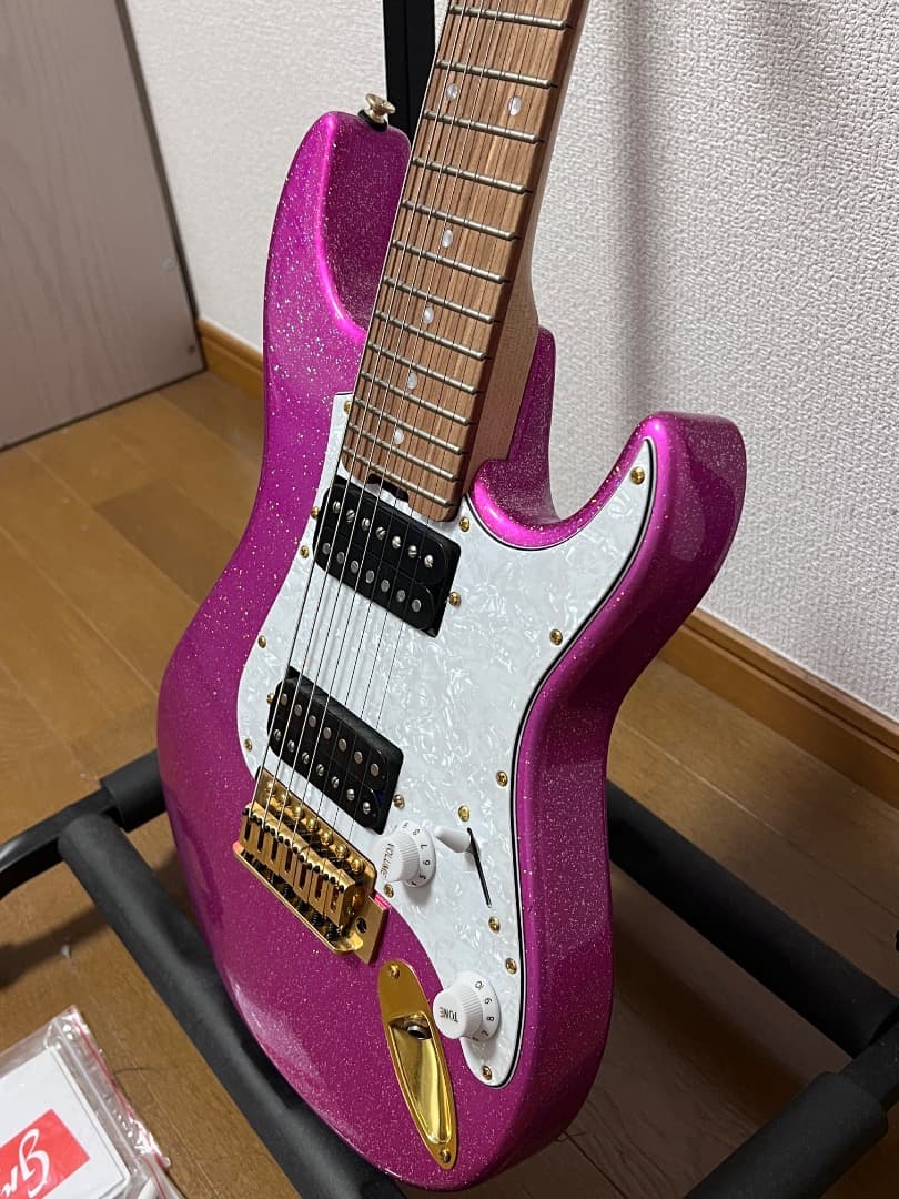 GrassRoots G-SN7-68TO Twinkle Pink 7弦ギター