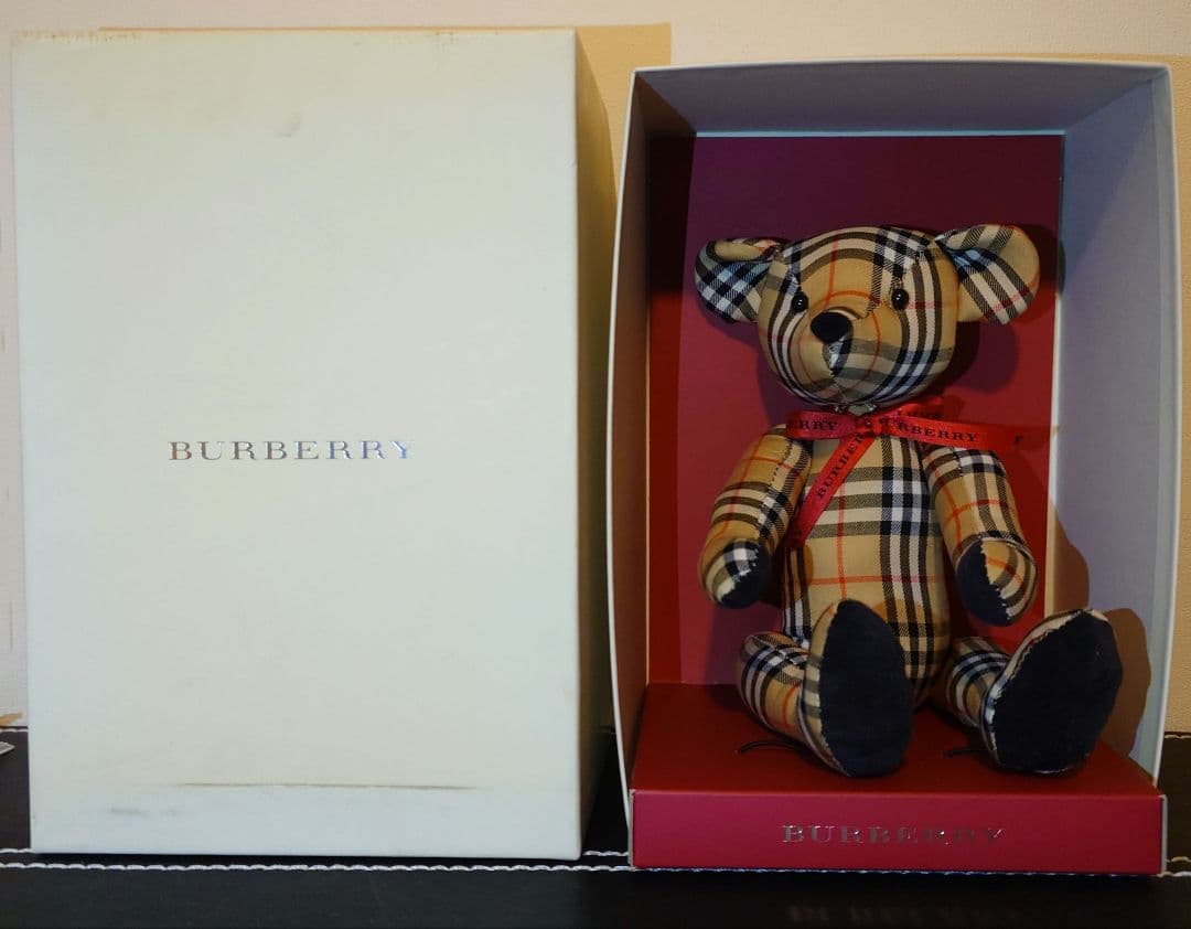 ヴィンテージ オールド BURBERRYバーバリー テディベア 箱付き