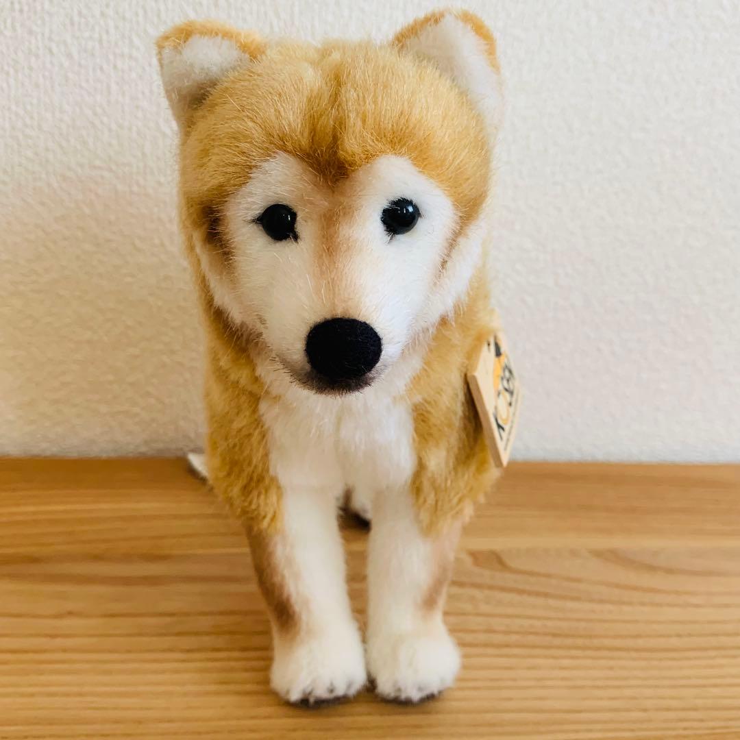 【新品】ケーセン　ドイツ製　柴犬　イヌぬいぐるみ　リアル　モンテッソーリ　知育
