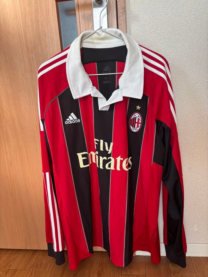AC Milan adidas シャツ 赤黒