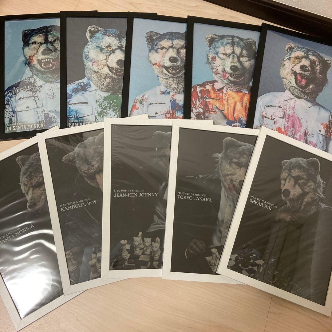 man with a mission/マンウィズクリアファイル新品額付きセット