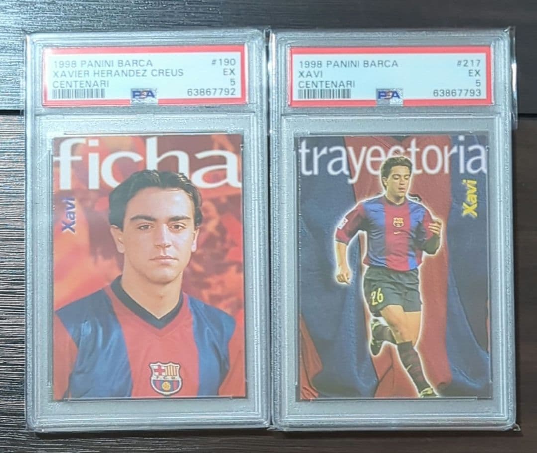 1998 Panini Xavi RC ルーキーカード バルセロナ PSA