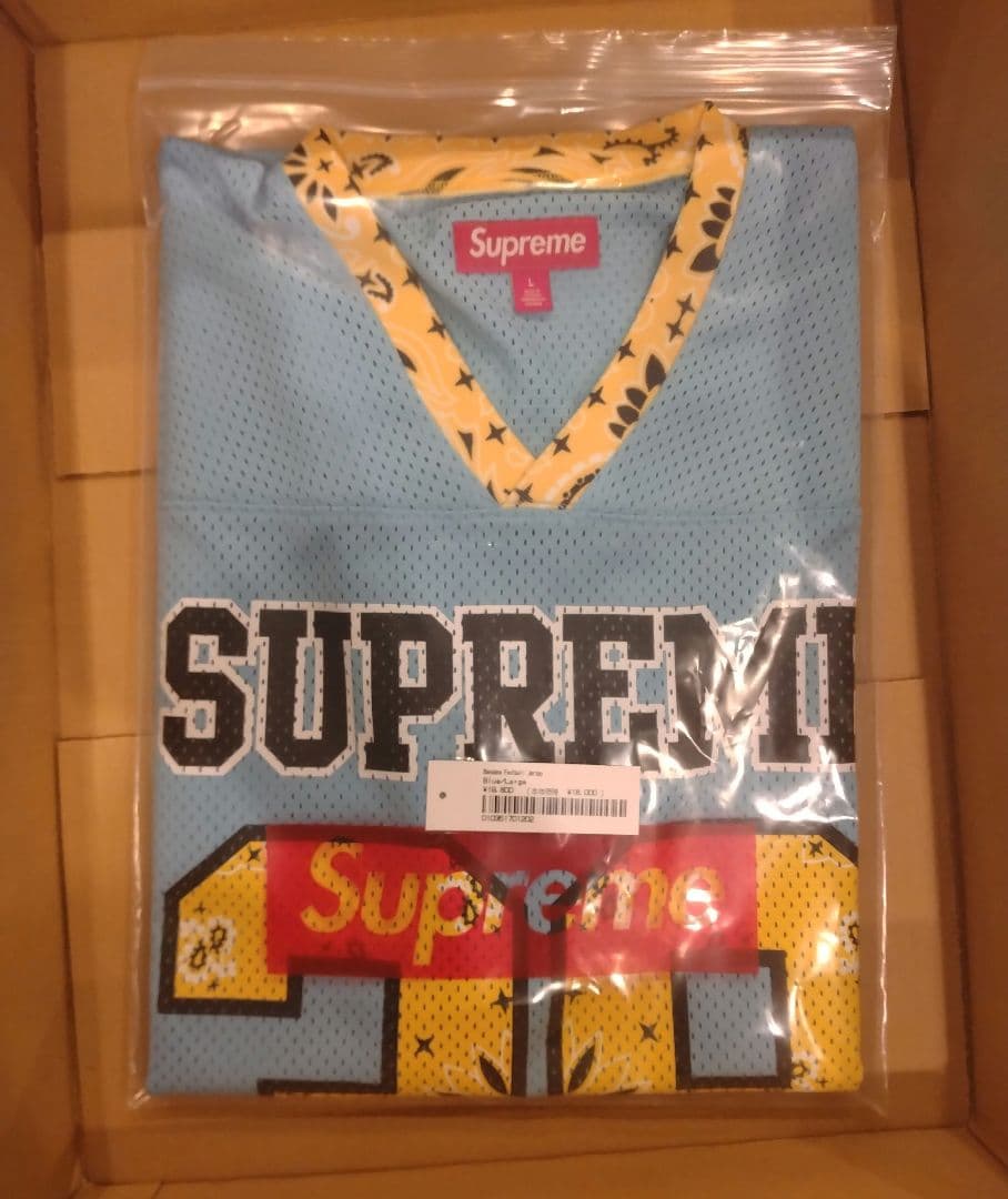 シャツ Supreme Bandana Football Jersey Bule