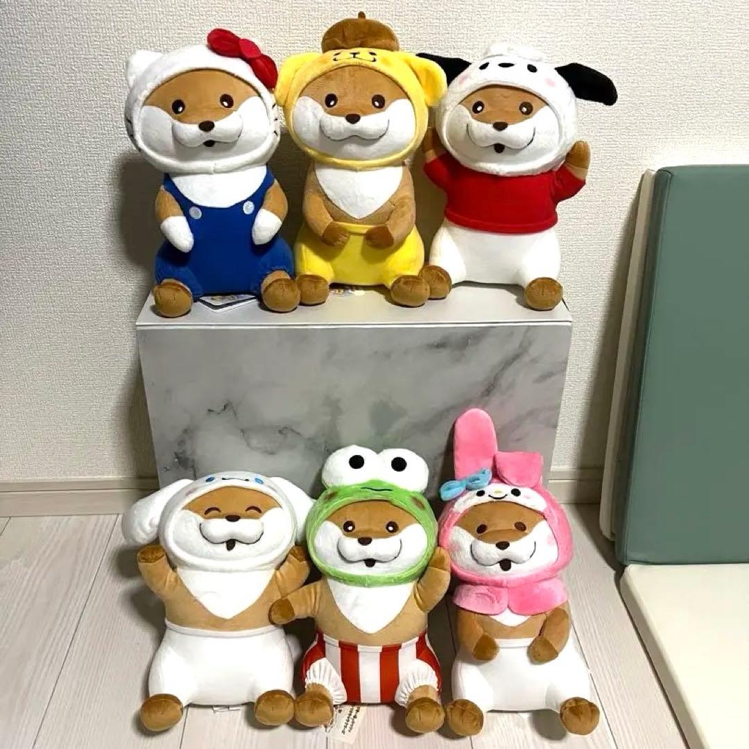 可愛い嘘のカワウソ　サンリオキャラクターズBIGぬいぐるみ　6体セット