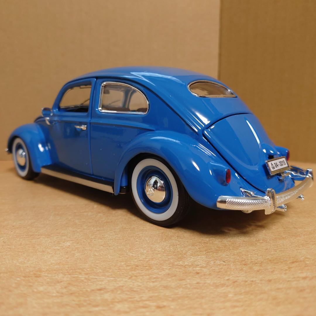 1/18 フォルクスワーゲン ビートル ブルー BEETLE 1955 ミニカー