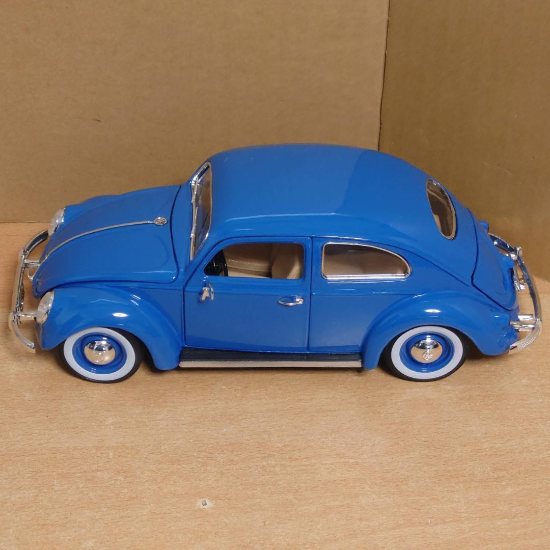 1/18 フォルクスワーゲン ビートル ブルー BEETLE 1955 ミニカー