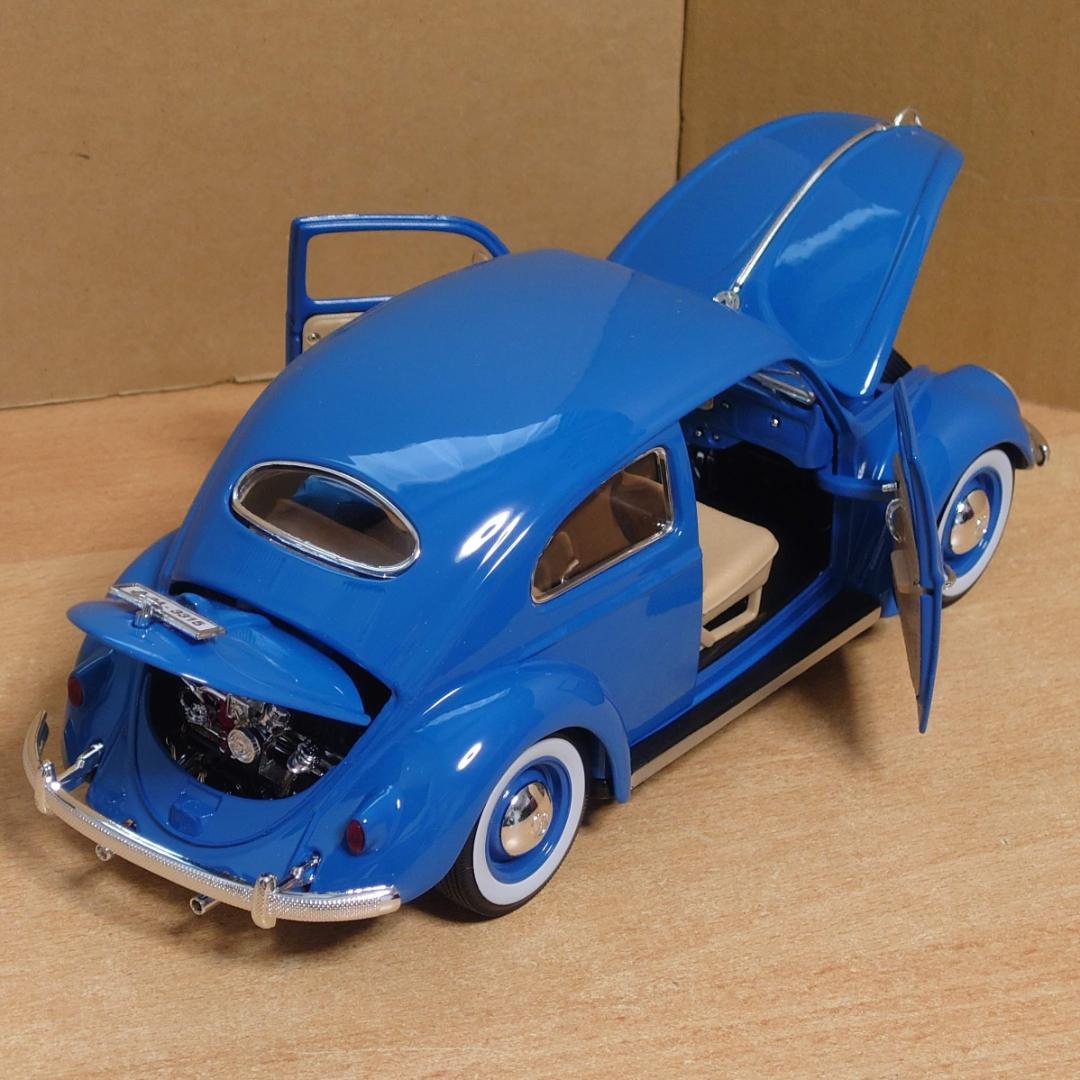 1/18 フォルクスワーゲン ビートル ブルー BEETLE 1955 ミニカー