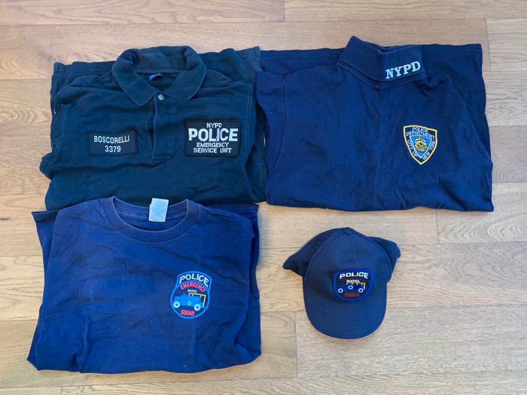 NYPD ニューヨーク市警　ポロシャツ　Tシャツ実物　4点セット　レア