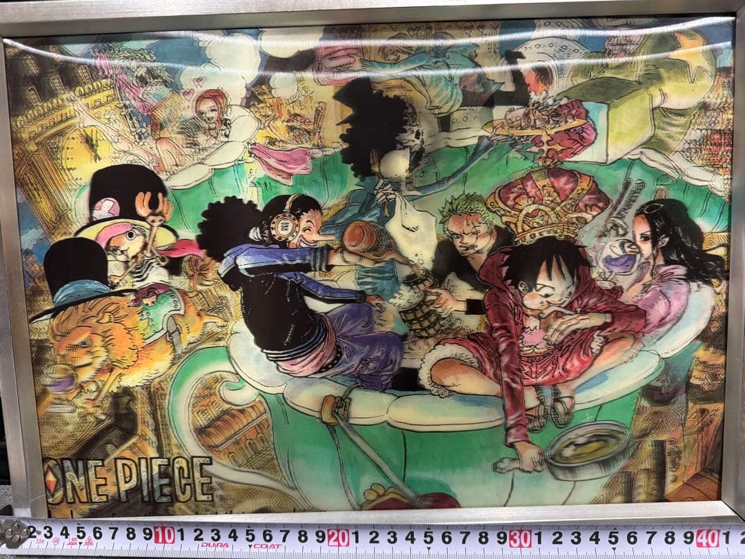 ONE PIECE カラフルアート メタルフレーム付き