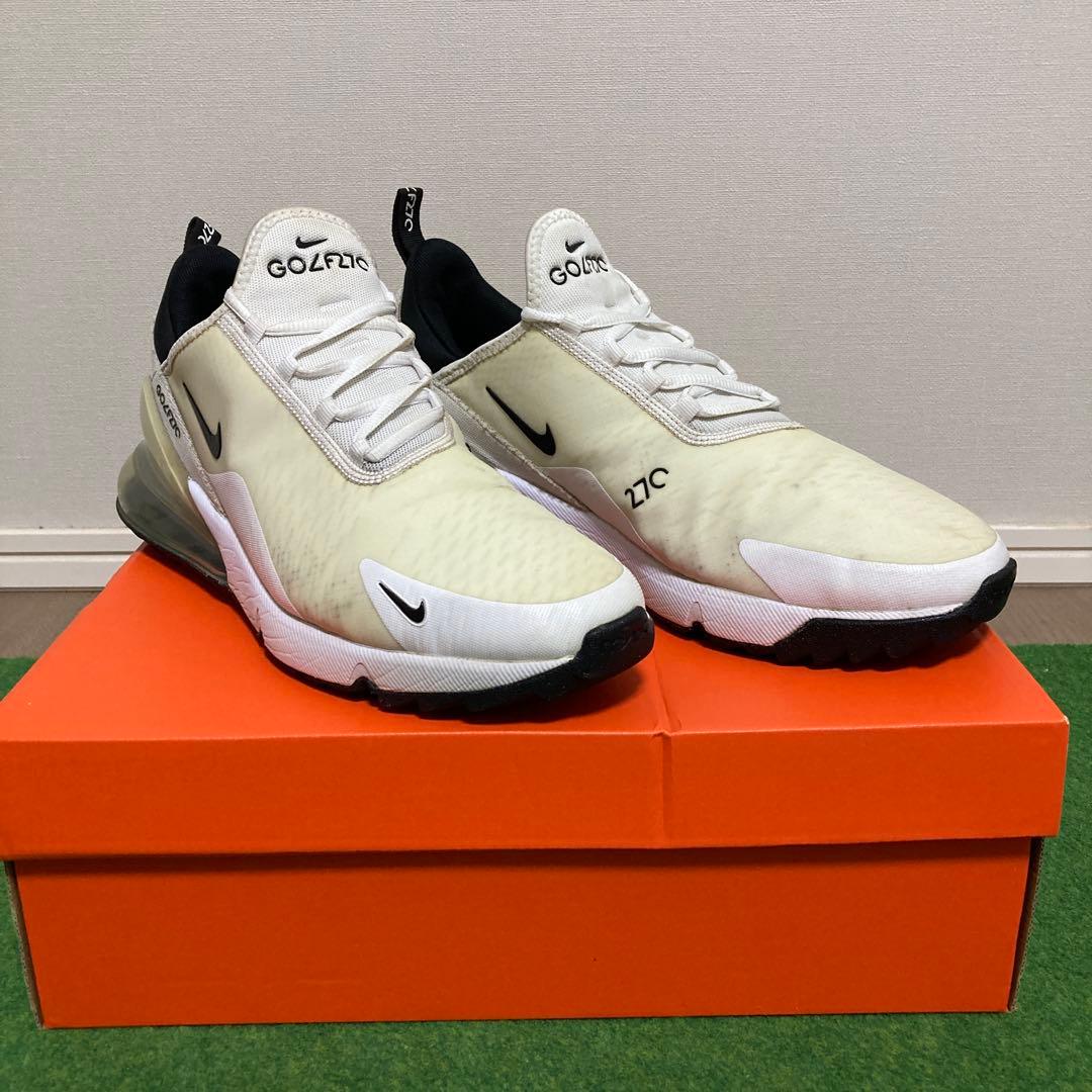 NIKEナイキエアマックス270ゴルフシューズ CK6483-102 27.5㎝