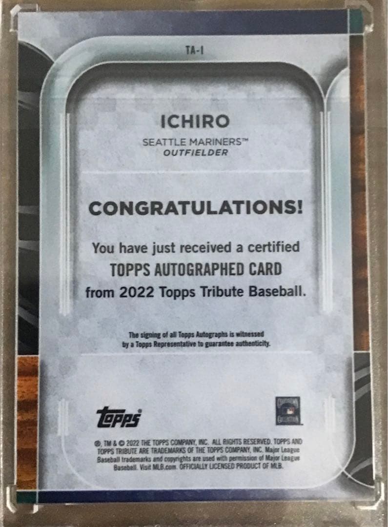 スポーツ選手 ICHIRO AUTOGRAPH CARD