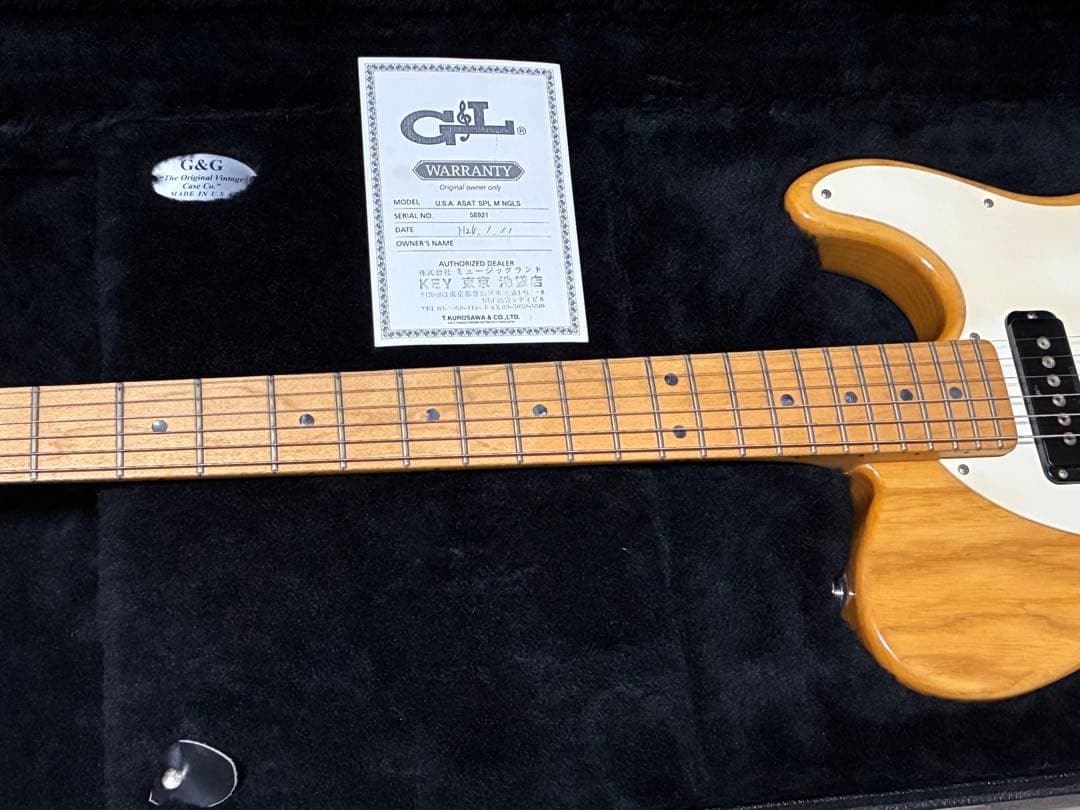G&L USA ASAT Special ナチュラル 希少仕様 ハードケース付