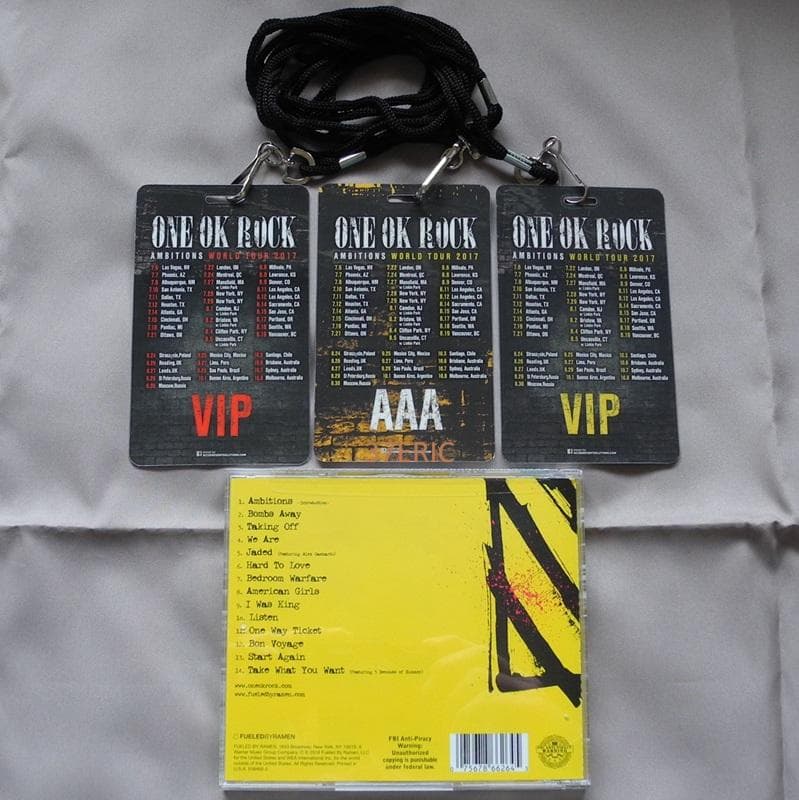 ONE OK ROCK ワンオクロック サイン入りCD AAA VIPパス