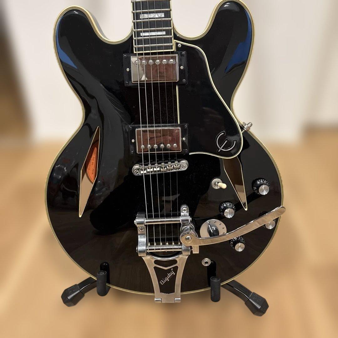 Epiphone セミアコースティックギター ブラック 生形真一モデル