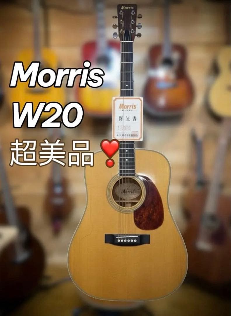 お正月価格‼️美品　Morris W20 1970年代 ピックカード新品‼️