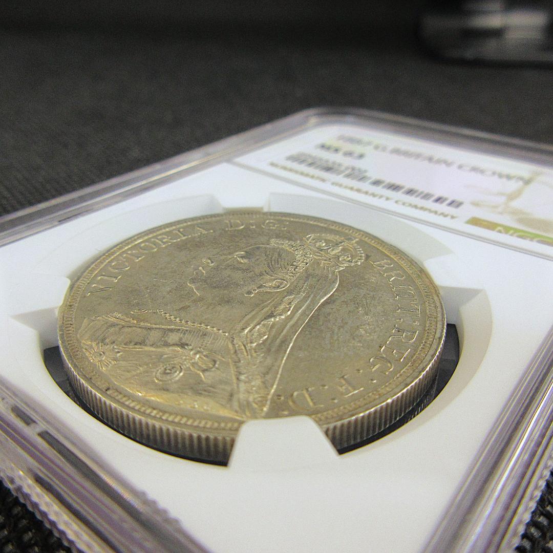 1887 イギリス クラウン 銀貨 ゴールデンジュビリー NGC 