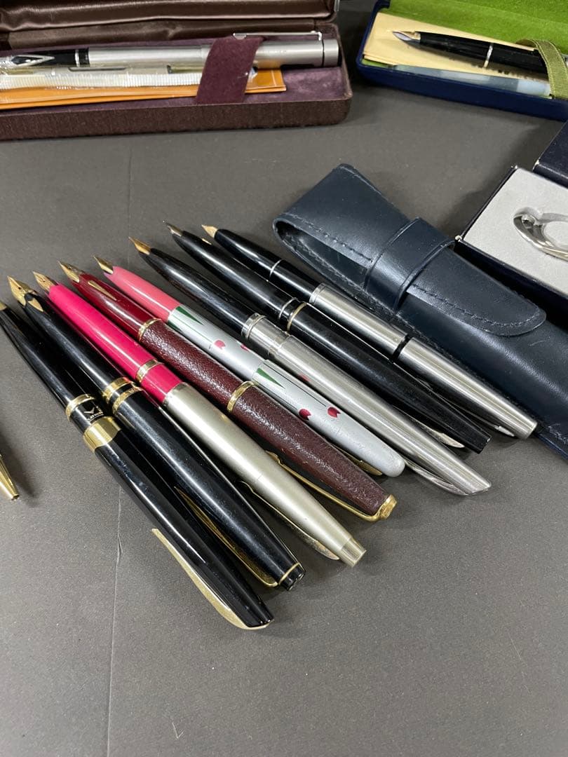 CROSS SHEAFFER 14K 18K万年筆ボールペンまとめ売り15本以上