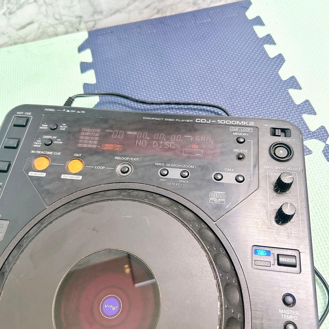 パイオニア プロフェッショナルCDプレーヤー ブラック CDJ-1000MK2