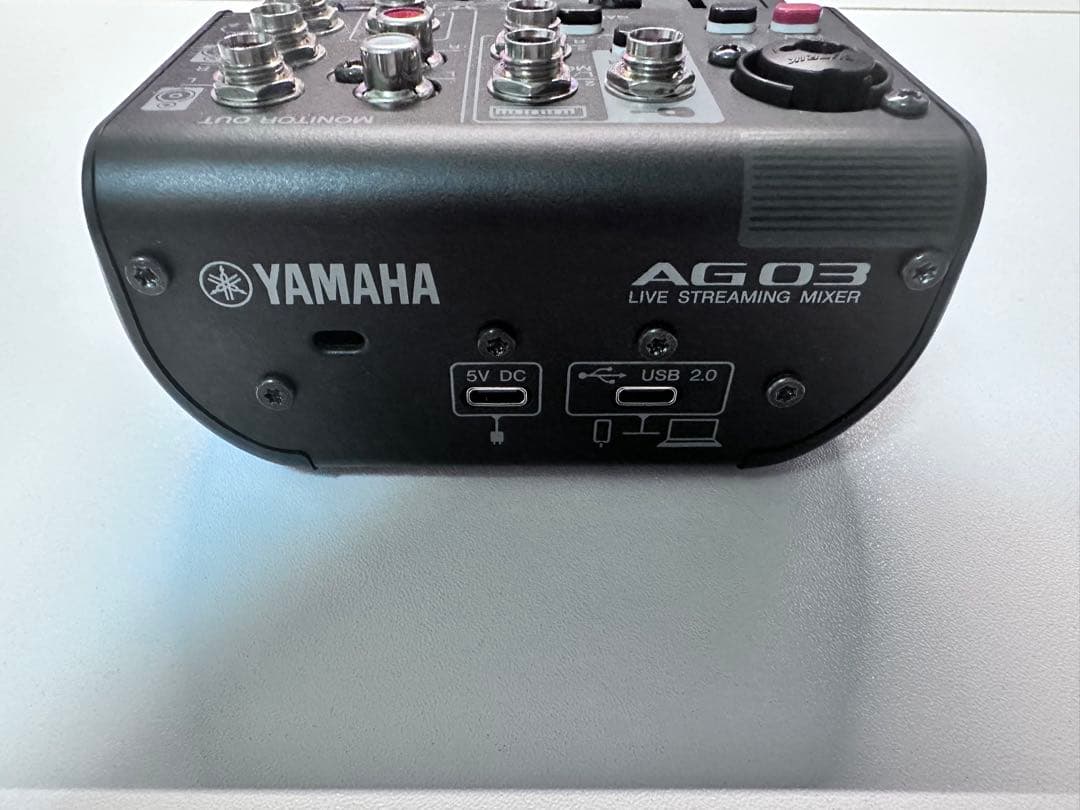 YAMAHA AG03 MK2 B オーディオインターフェイス　ブラック