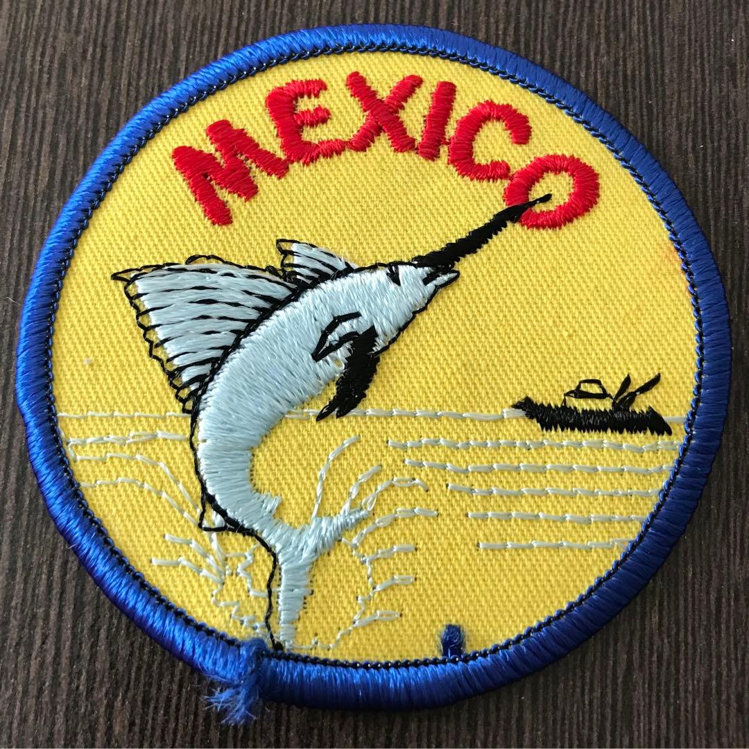 ヴィンテージ 刺繍 ワッペン 1970 1980 メキシコ P