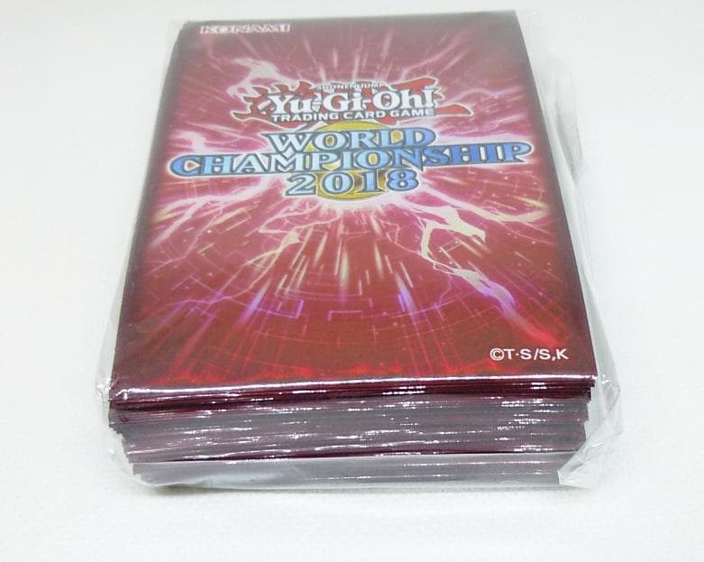 遊戯王 WCS2018 赤 スリーブ 未開封100枚入り