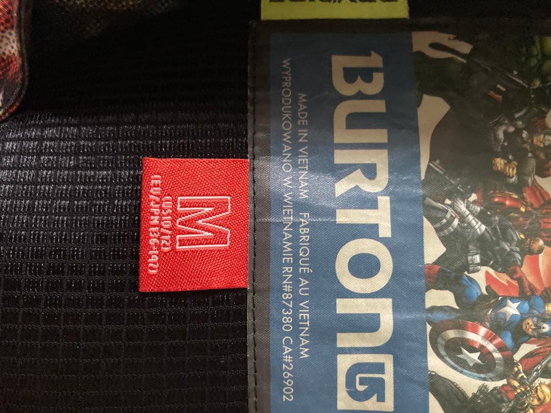 バートン ジュニア ウェア マーベル サイズM 136〜147cm おまけ付き