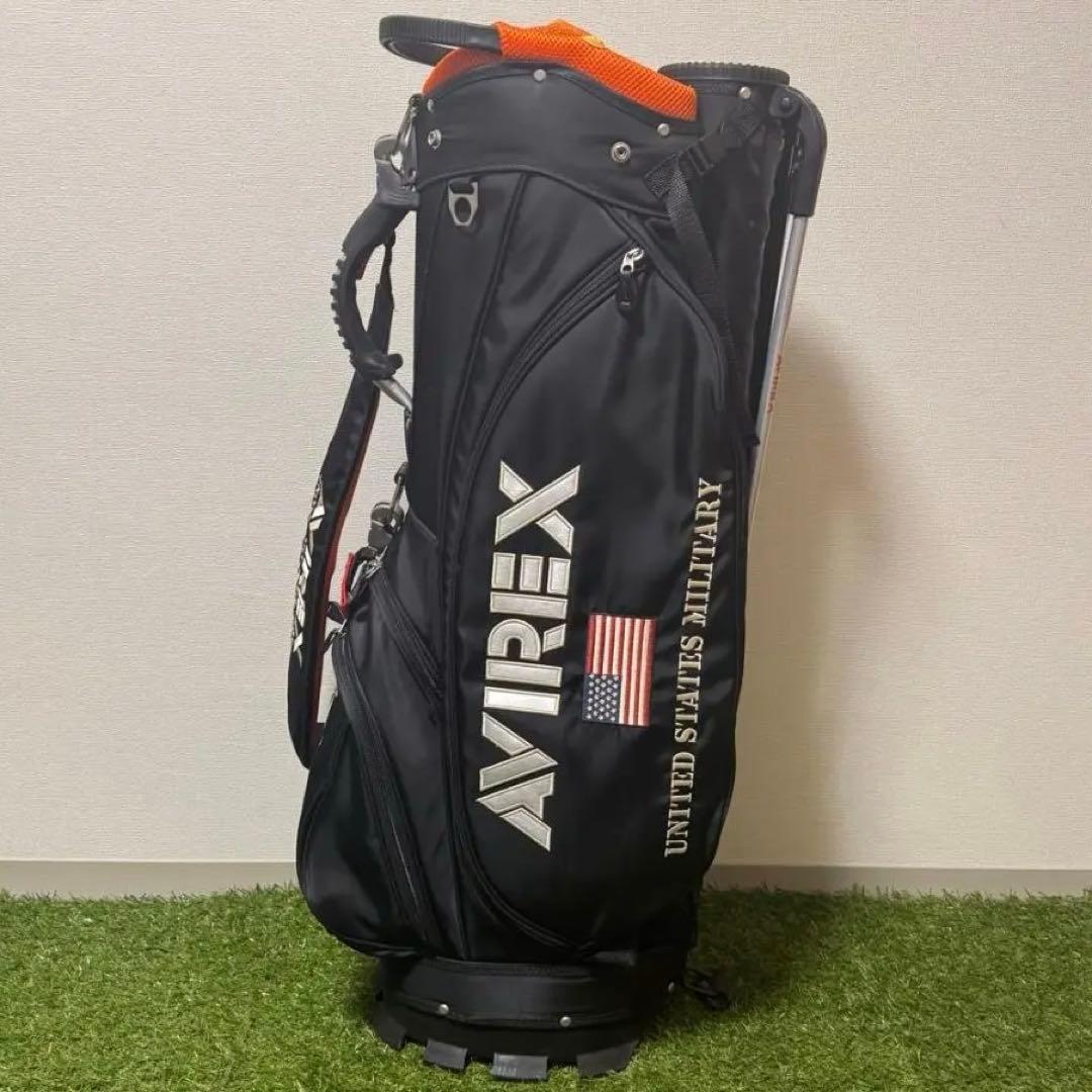 美品 AVIREX GOLF セルフスタンド キャディバッグ 2022年モデル