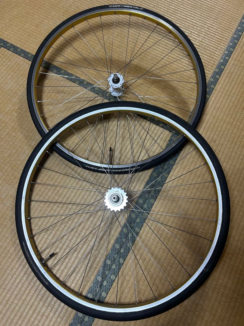PHILWOOD track wheel 前後 希少 ホワイト リムコグ付き