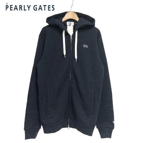 ○★新品未使用　PEARLY GATES　裏毛フルジップパーカー　4　ネイビー
