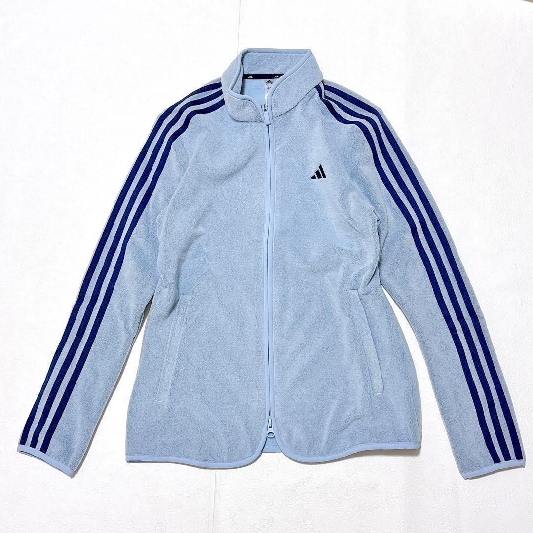 【新品】adidas アディダス　ゴルフウェア　セットアップ　レディースM 青