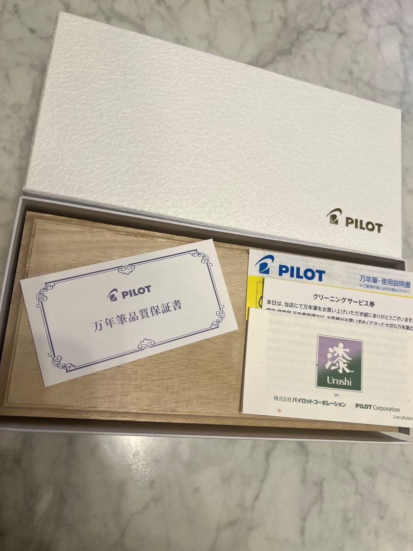 PILOT キャップレス 万年筆 螺鈿 水面 F字幅 新品