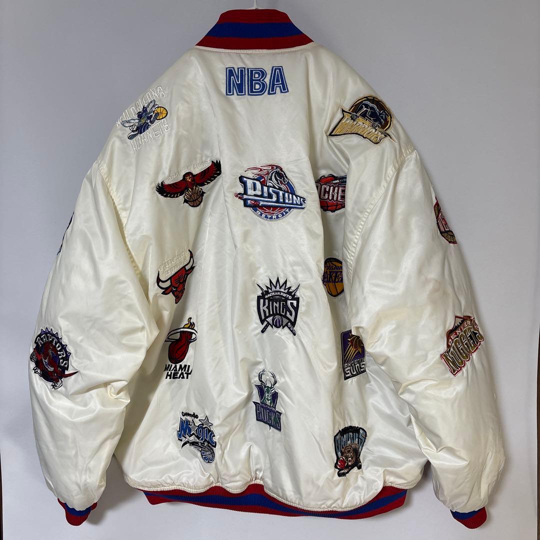 90s NBA 全チームロゴ オールチーム 中綿ジャケット スタジャン