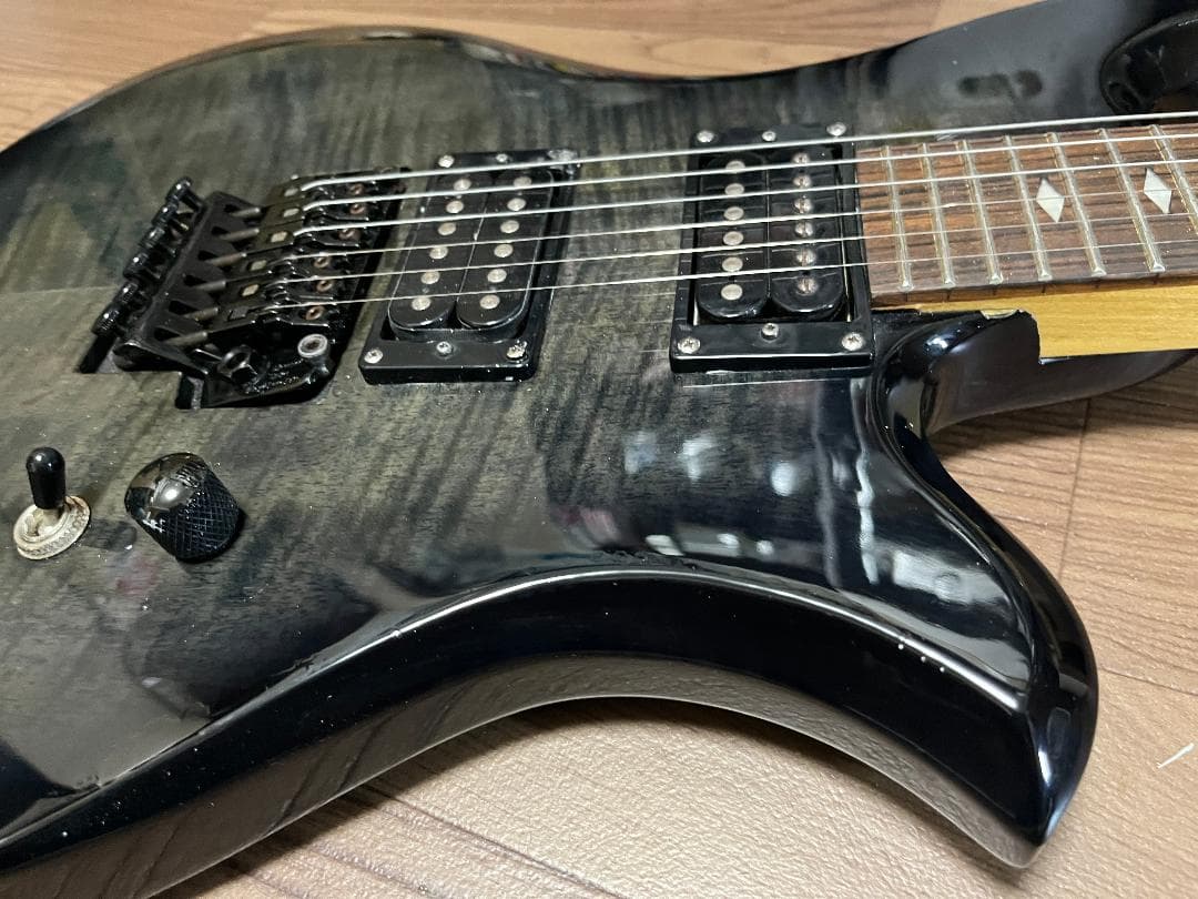 B.C.Rich Eagle シースルーブラック 虎目　Floyd Rose