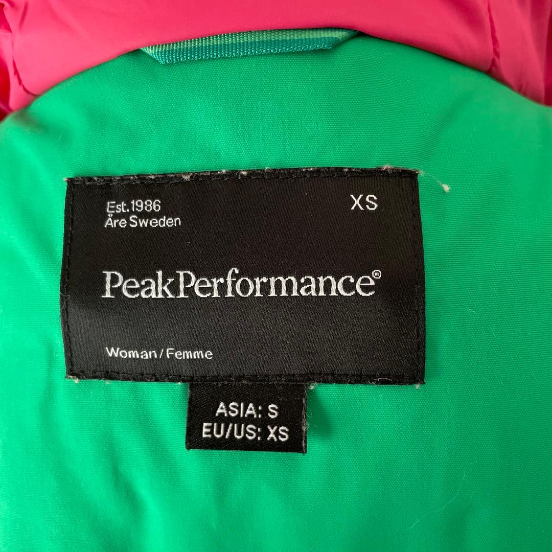 PeakPerformance スキーウェア 女性用 緑 ピンク