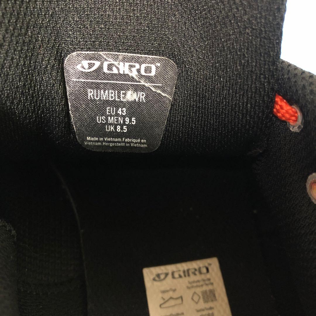 Giro RumbleVR ブラック/グローウィングレッド 43(27.5cm)