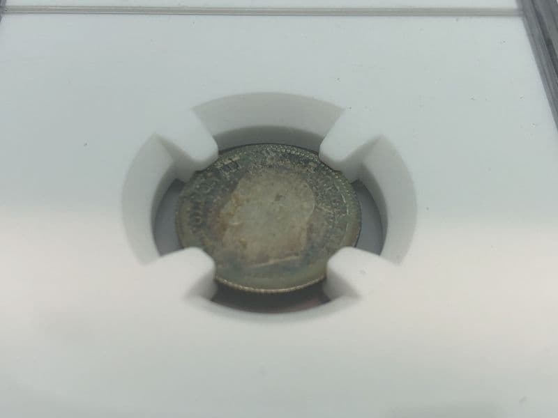 1867BB フランス ナポレオン3世 20セント NGC MS67