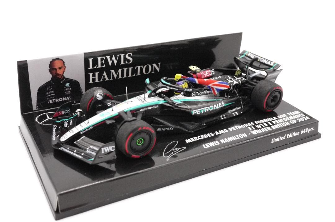 1/43 メルセデス AMG W15 イギリスGP 優勝 ハミルトン フラッグ