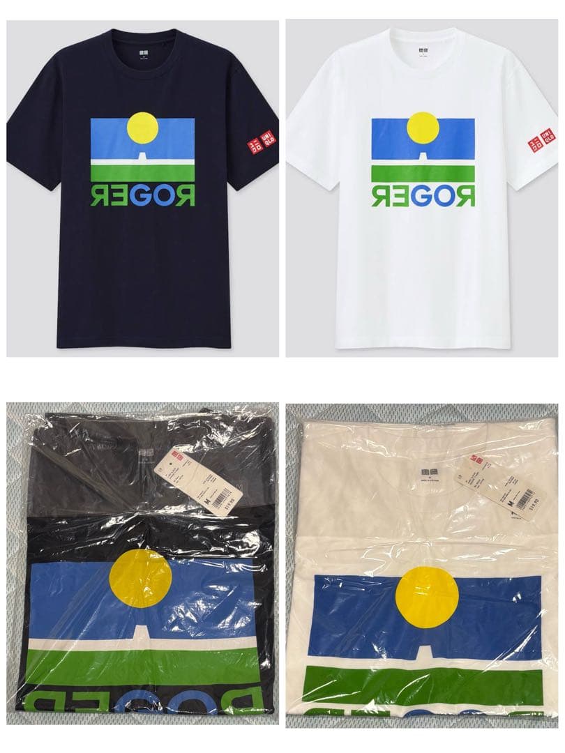 UNIQLO RF '21 フェデラー T-Shirt 米国限定 2色セット M