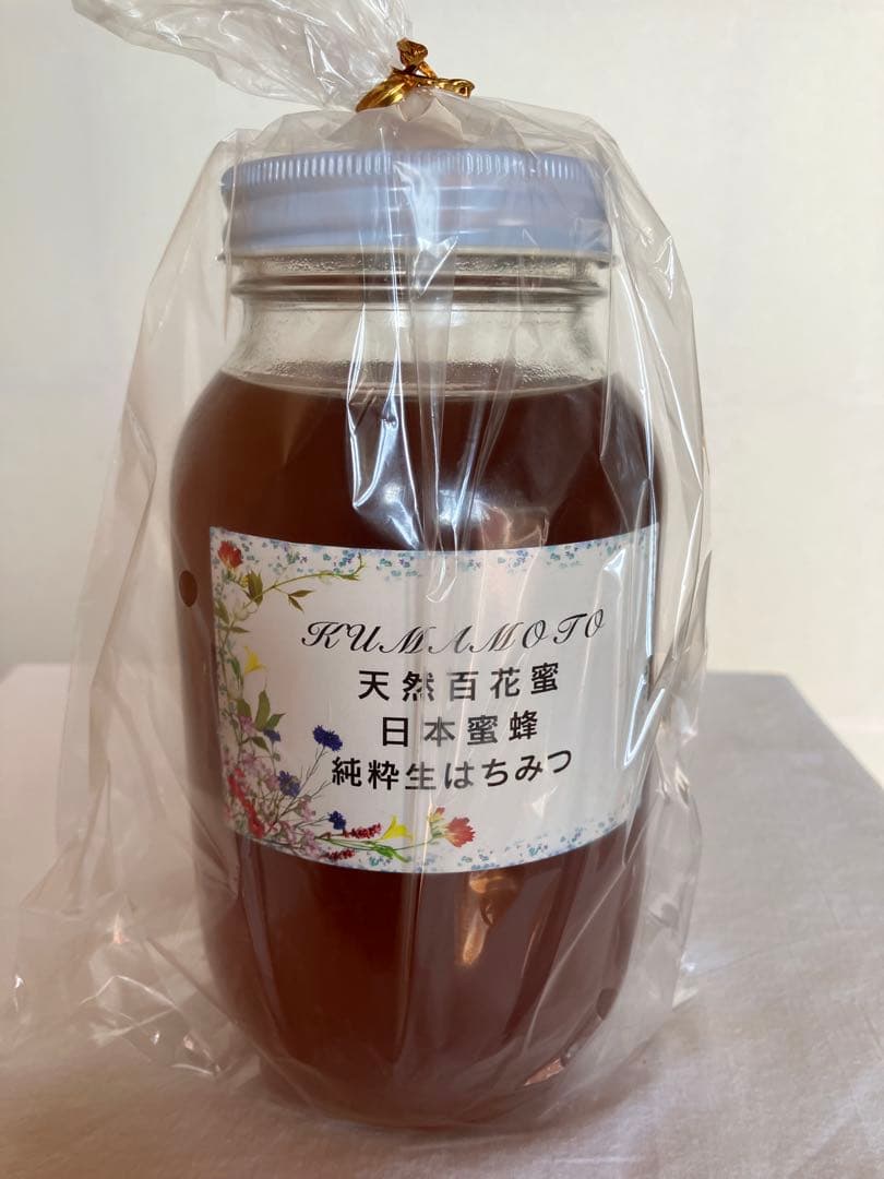 はちみつ　日本蜜蜂の蜂蜜 非加熱無添加　　純粋生の百花蜜 1150g