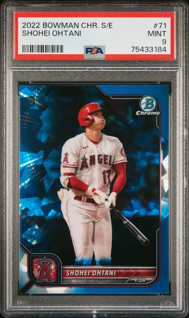 【PSA9鑑定品】大谷翔平2022 Bowman Chrome Sapphire
