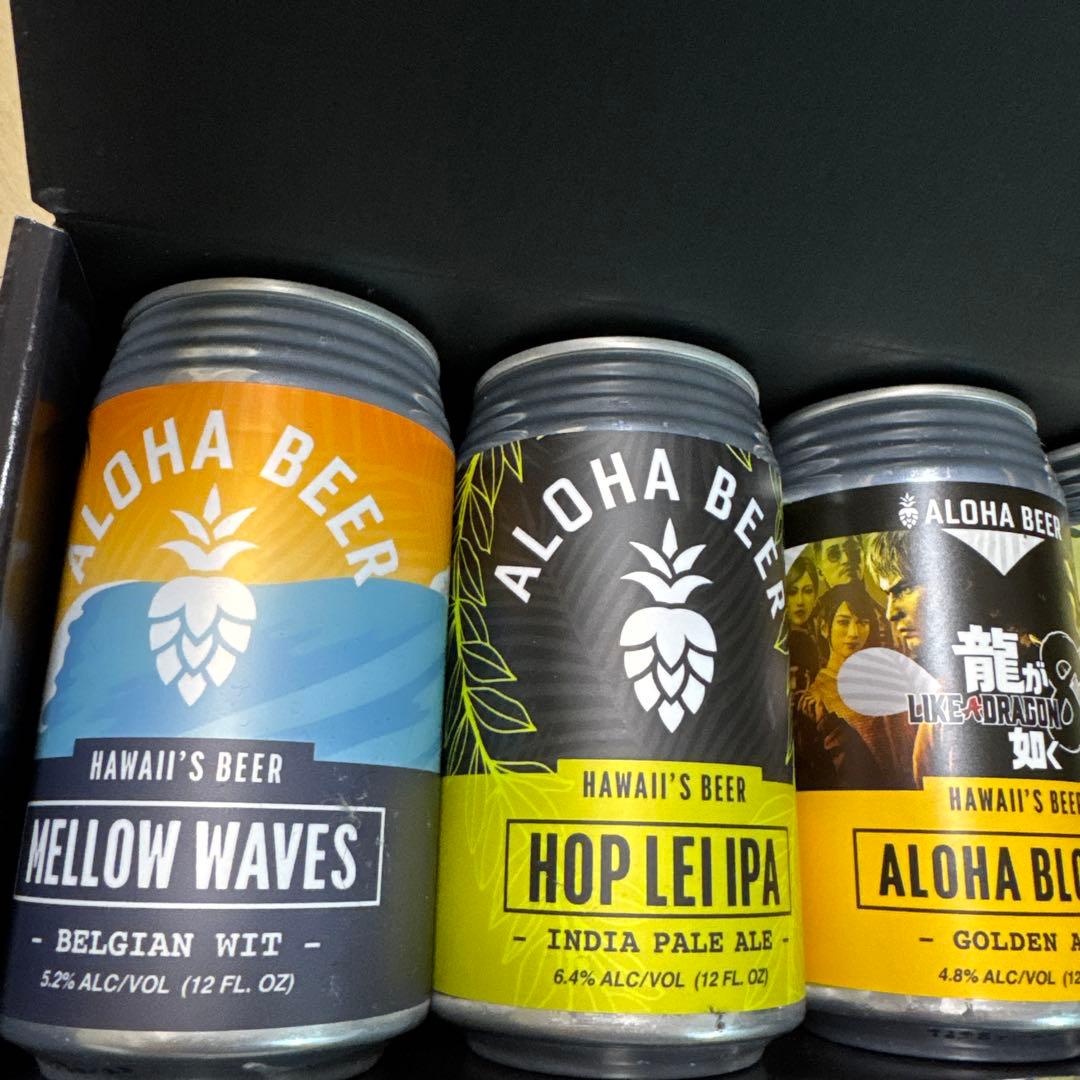 龍が如く8 × ALOHABEER 4本セット（※鑑賞用）