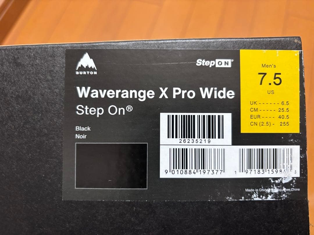 Burton ウェイブレンジ X Pro 25.5cm